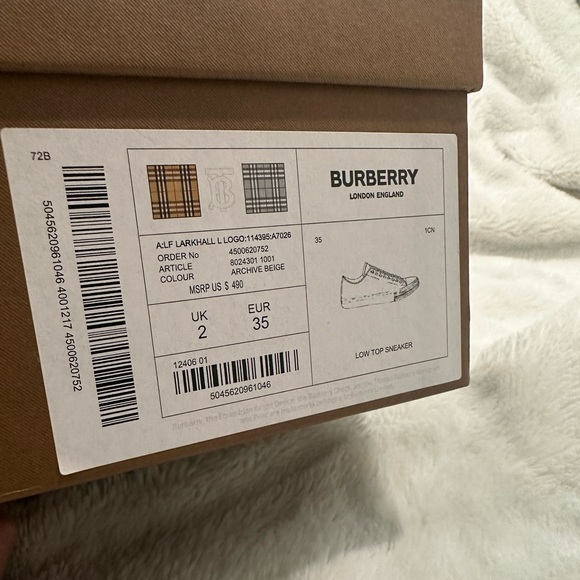 Burberry | Shoes | Burberry Logo Print Vintage | Poshmark